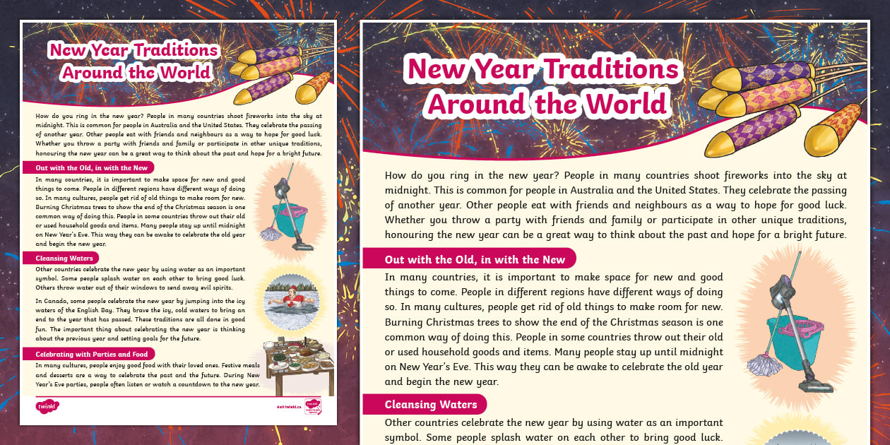 New Year's Reading Comprehension | NY Around the World