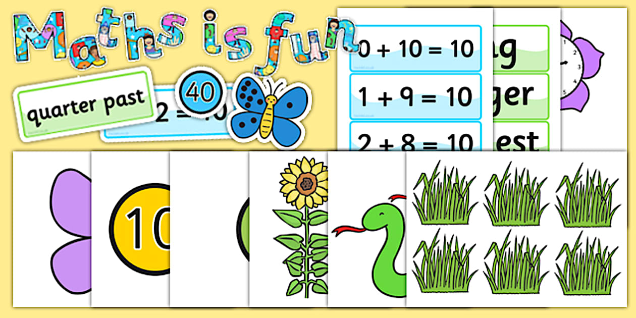 Editable Maths is Fun Display Pack (teacher made) - Twinkl