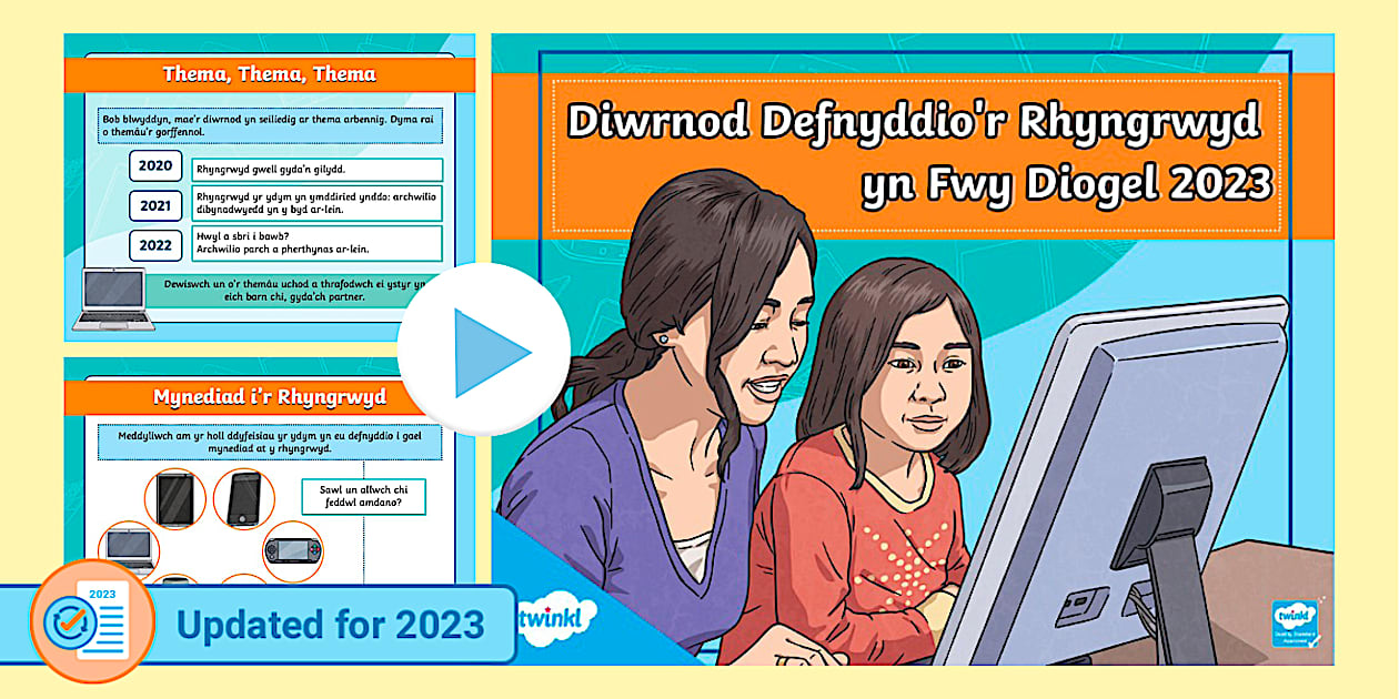 Pecyn Gwasanaeth Diwrnod Defnyddio'r Rhyngrwyd yn Fwy Diogel 2023