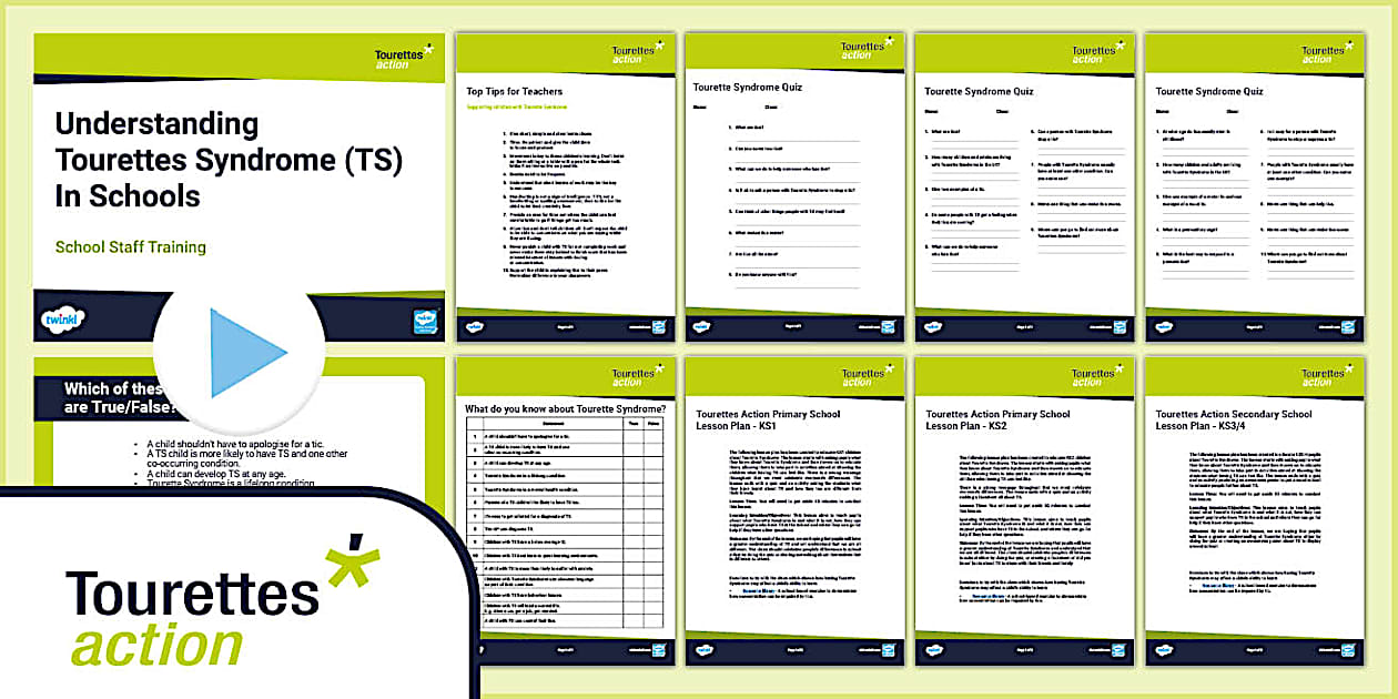 FREE! - Tourette Syndrome Teacher Information and Lesson Plans
