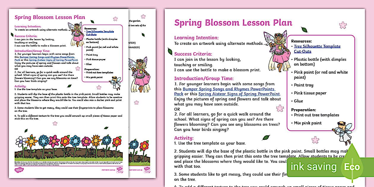 Spring Blossom Art Lesson