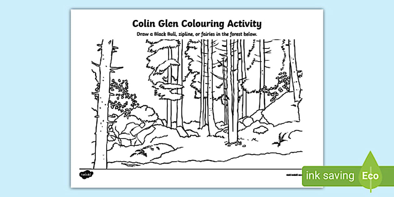 Colin Glen Colouring Activity | Primary Resources | Twinkl