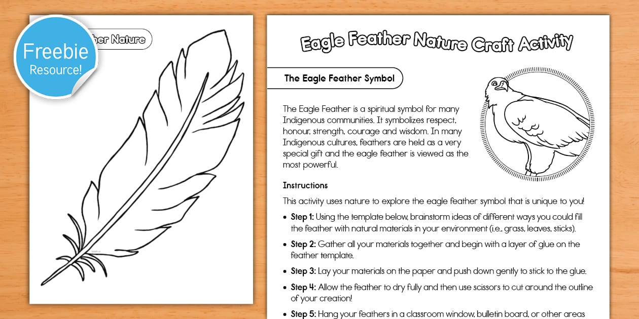 Eagle Feather Nature Craft Activity - Primary (Teacher-Made)