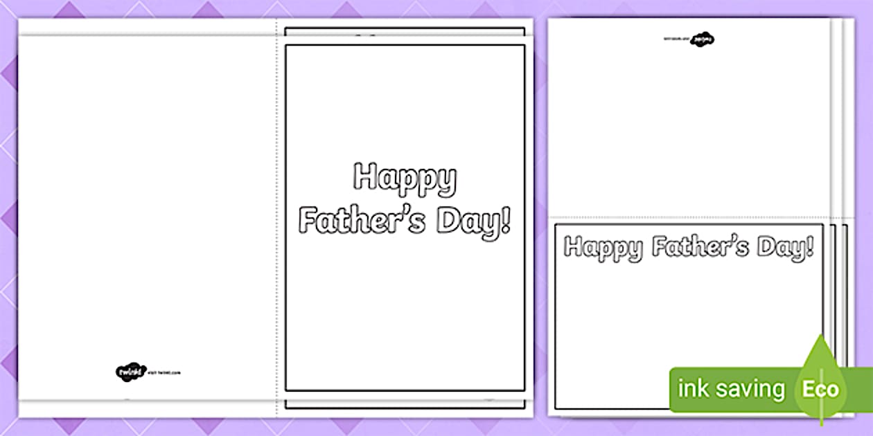 Editable Father's Day Cards Craft (teacher made) - Twinkl