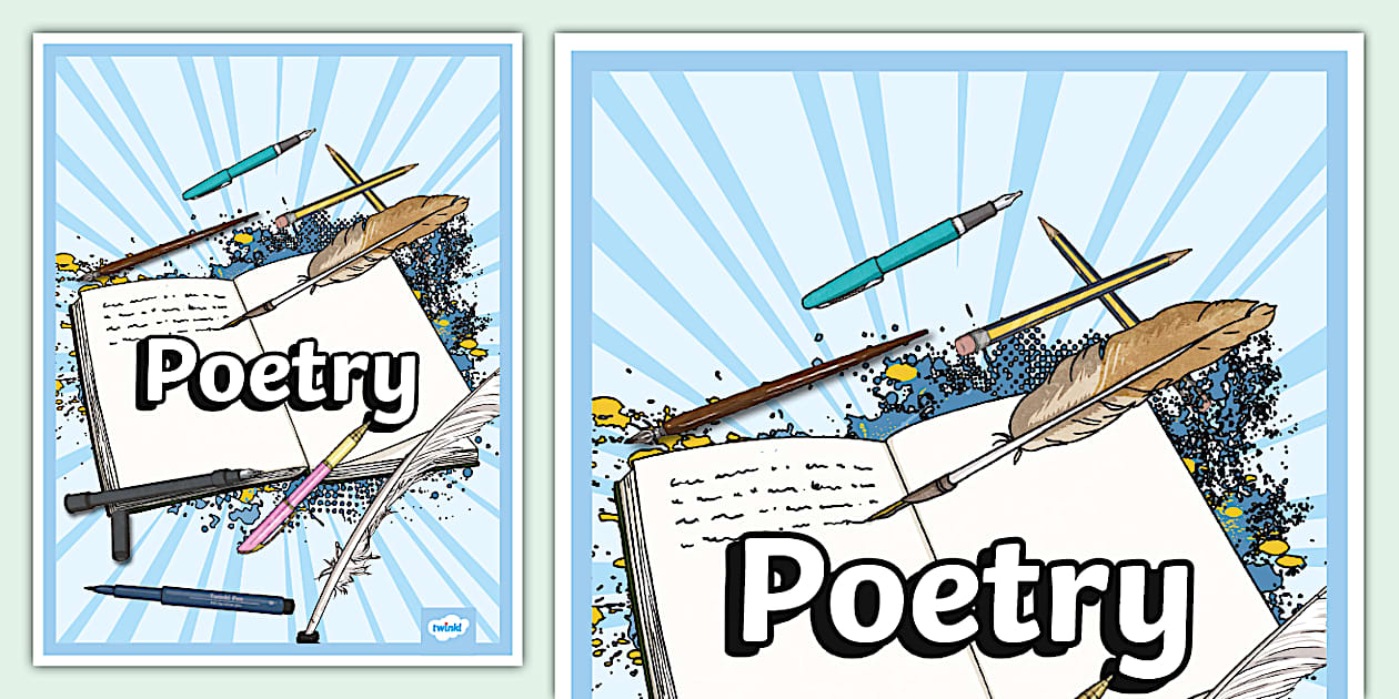 Poetry Book Cover (teacher made) - Twinkl