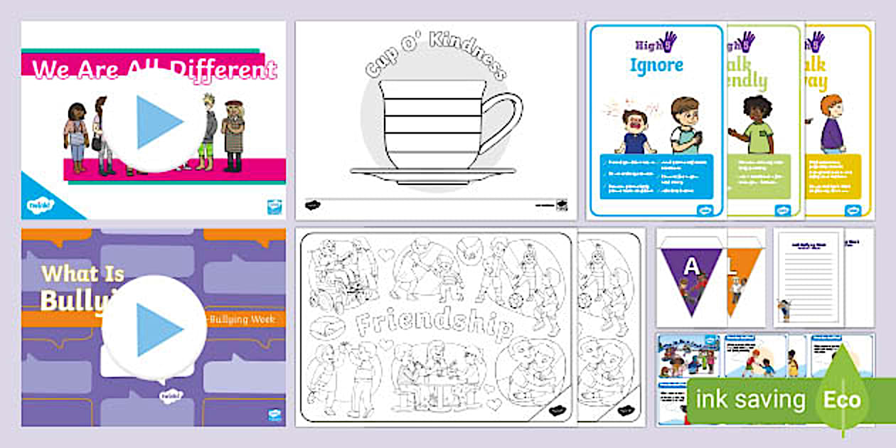 Anti-Bullying Week First Level Resource Pack (teacher made)