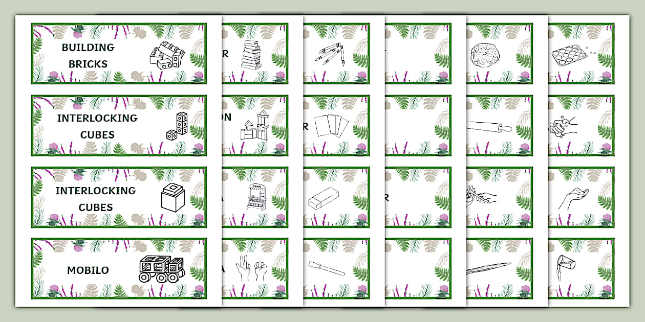 Scottish Botanical-Themed Area Labels Bumper Pack - Twinkl