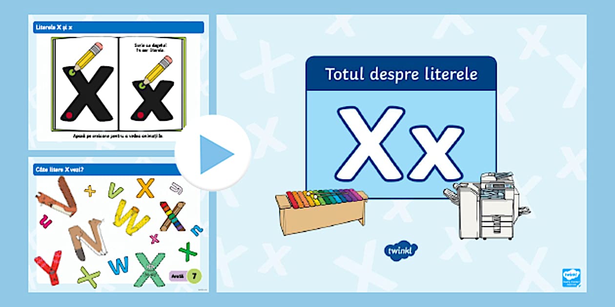 Totul despre litera X – Prezentare PowerPoint - Twinkl