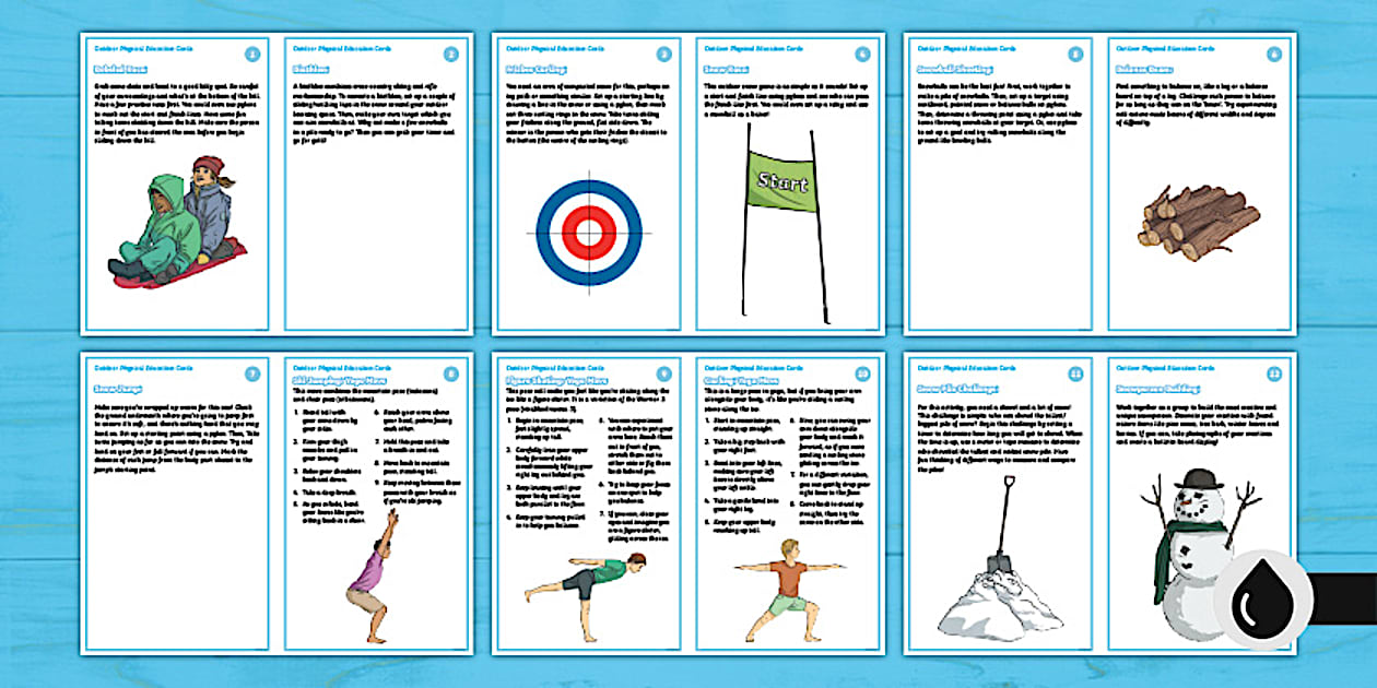 Winter Movement Cards for Outdoor Fun | Twinkl Education