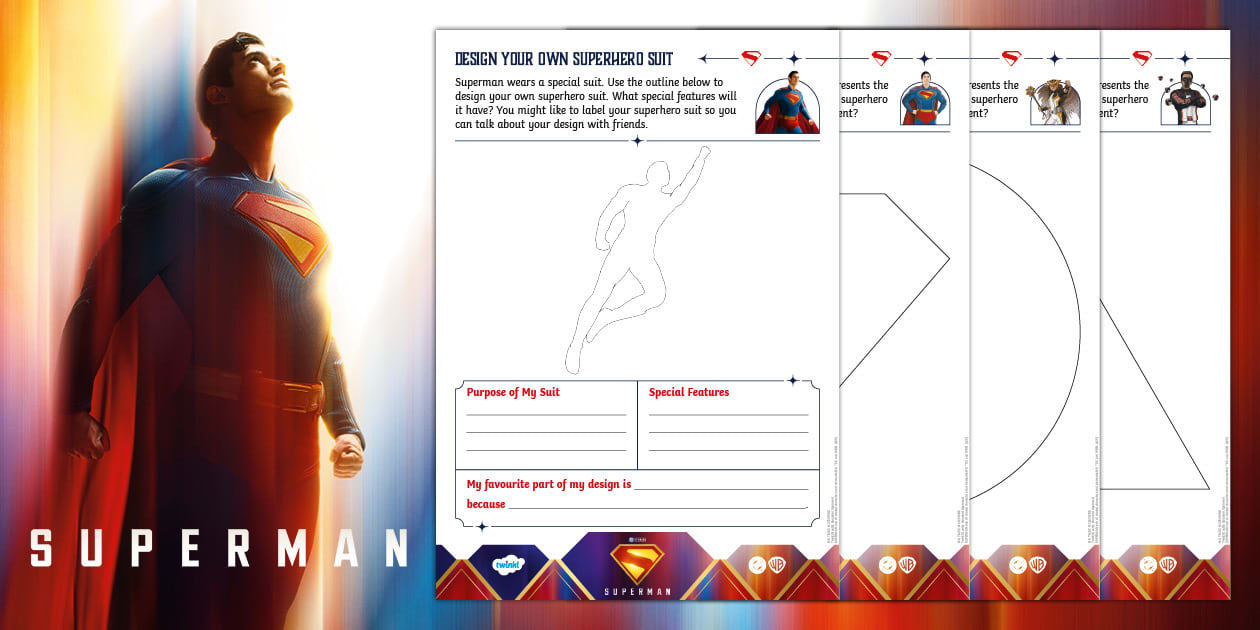 FREE! - Superman: Create Your Own Superhero Suit | Twinkl Resources