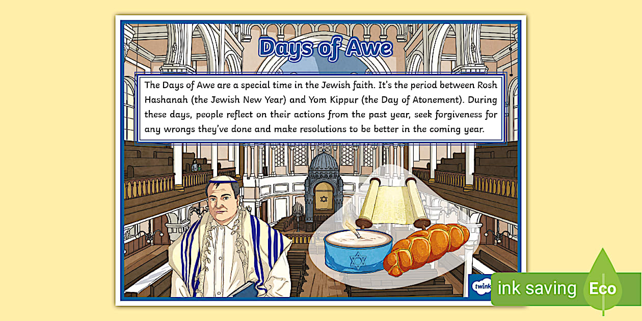 Days of Awe Display Poster (teacher made) - Twinkl