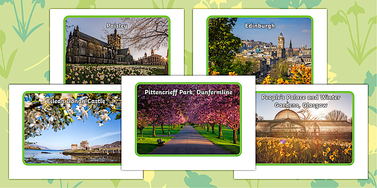 Scotland in Spring Photo Display Pack (teacher made)