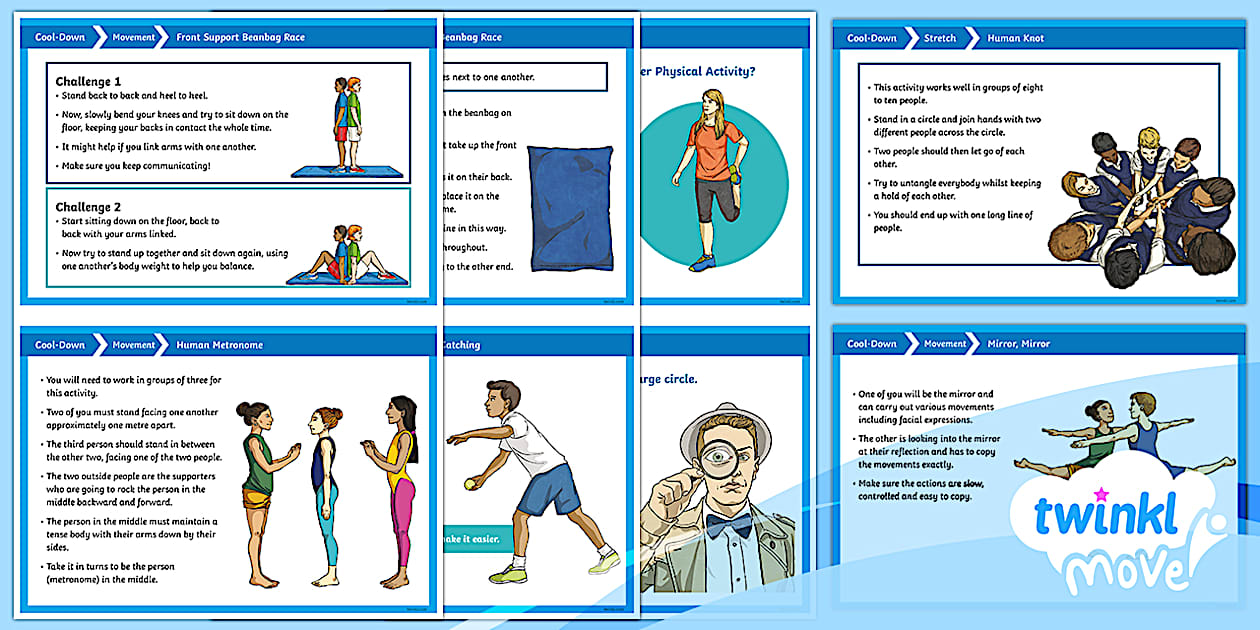 Twinkl Move - Circuit Training Cool Down Activity - Twinkl