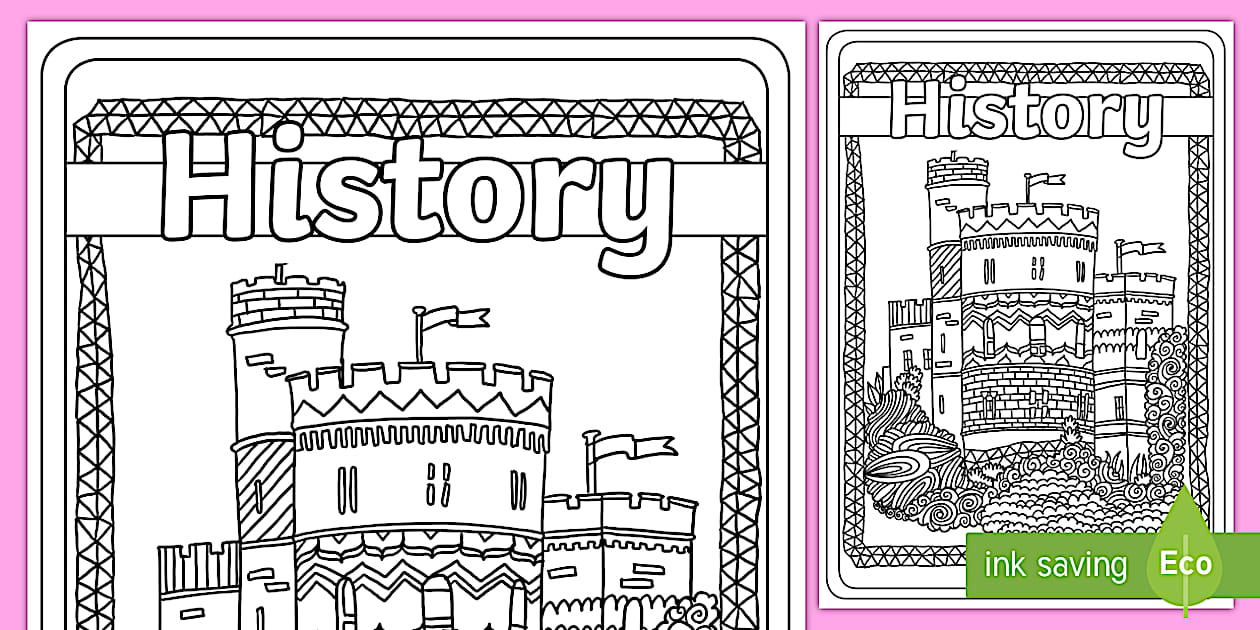 QLD History Mindfulness Colouring Book Cover - Twinkl