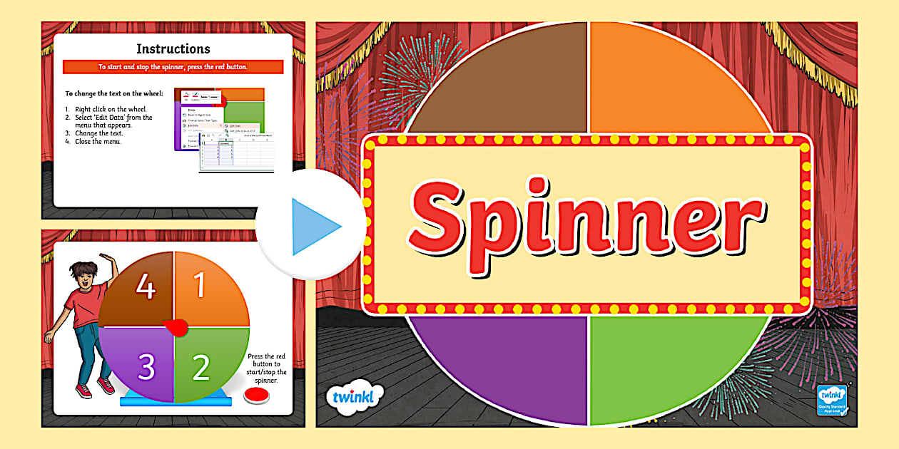 Digital Interactive Spinner PowerPoint (teacher made)