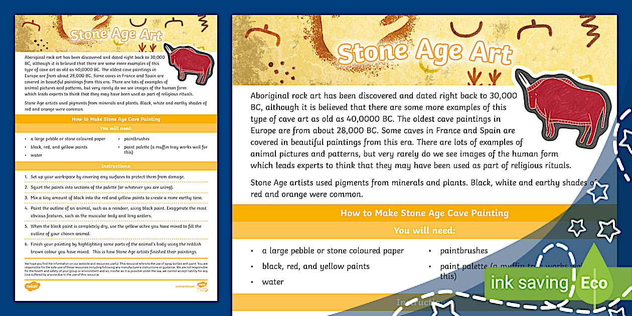 Stone Age Cave Paintings (teacher made) - Twinkl