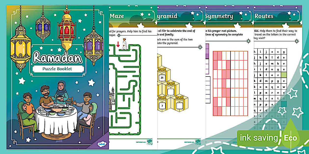Ramadan Puzzle Booklet (Ages 5 - 7) (teacher made) - Twinkl