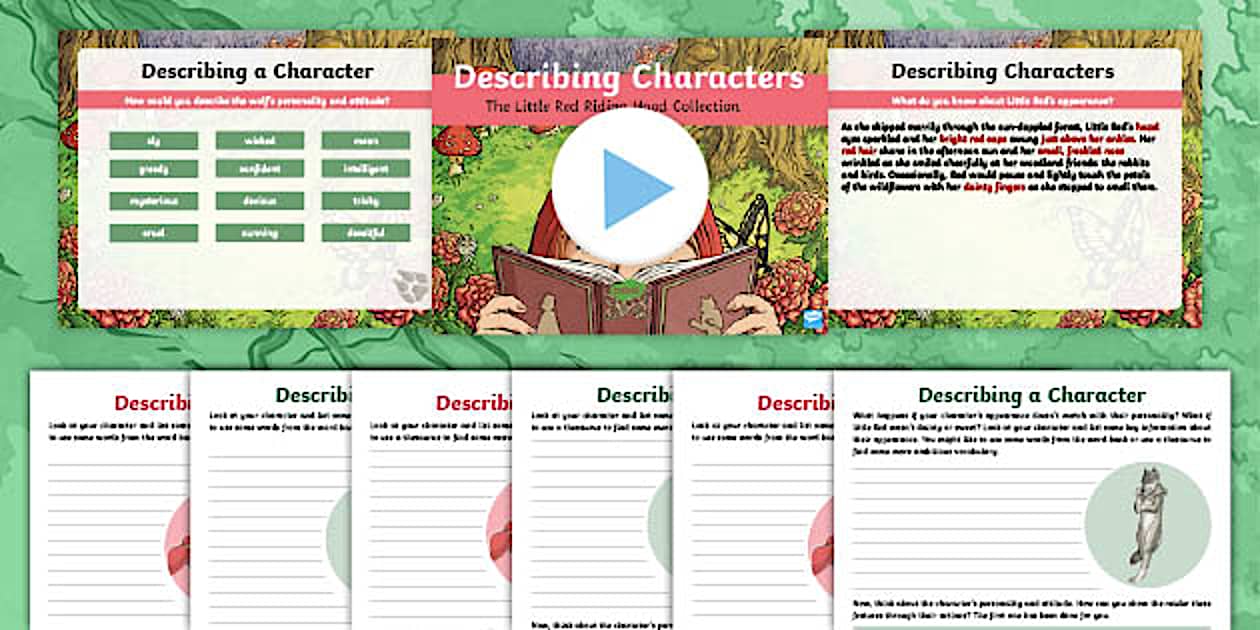 KS2 Describing a Character Resource Pack from Twist the Text