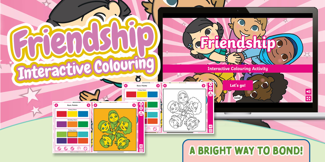 Friendship Interactive Colouring