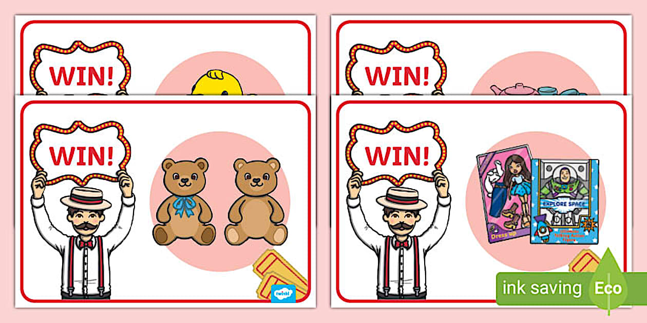 The Prizes Role Play Display Posters (Teacher-Made) - Twinkl