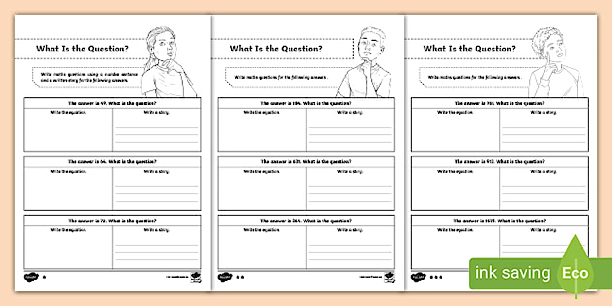 What is the question? Numbers to 1000 (Teacher-Made)