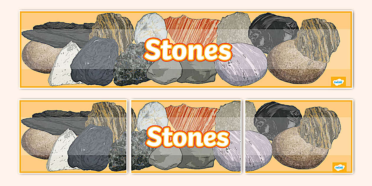 Stones Display Banner - Twinkl - KS2 (teacher made) - Twinkl