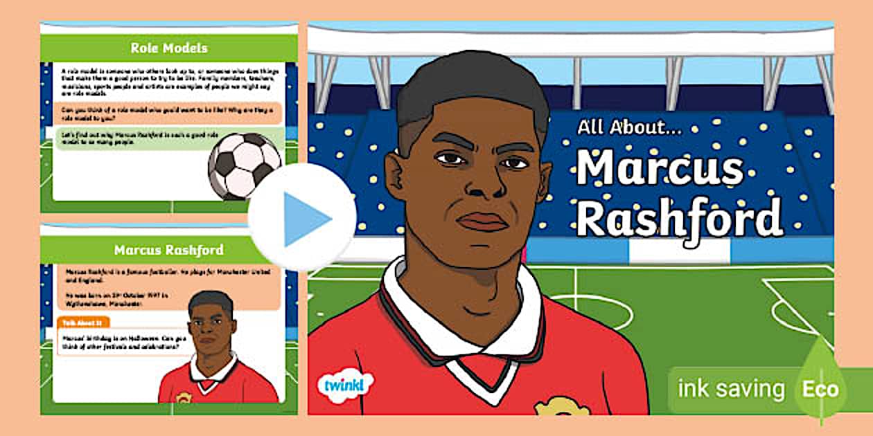 KS1 All About Marcus Rashford PPT (teacher made) - Twinkl