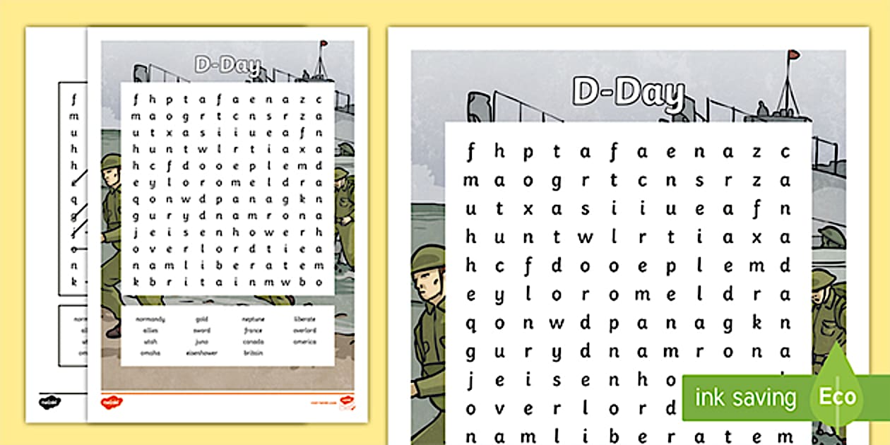 D-Day Word Search (teacher made) - Twinkl