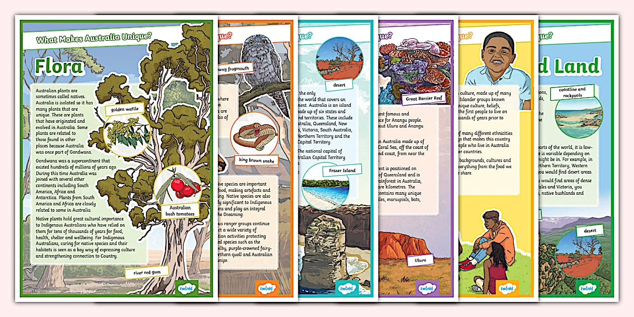 ‘What Makes Australia Unique?’ Poster Set - HASS