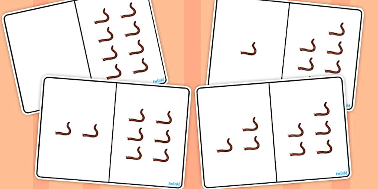 Millipede Counting Number Bonds to 8 (teacher made) - Twinkl