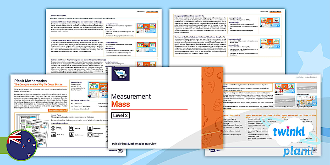 Level 2 Mass: Overview (teacher made) - Twinkl