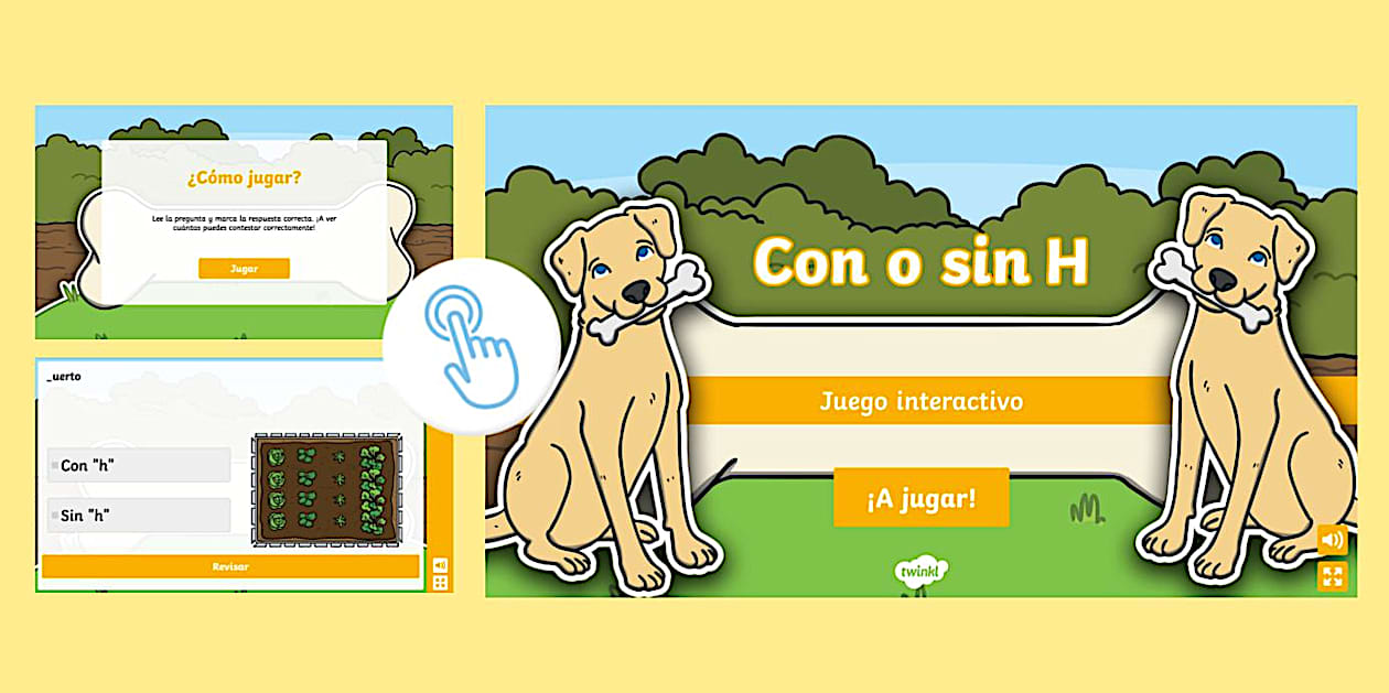 Juego interactivo: Con o sin H (teacher made) - Twinkl