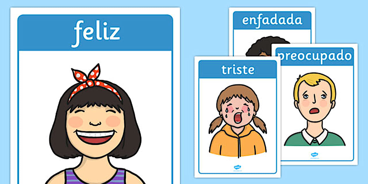 Pósters de exposición de las emociones y las expresiones