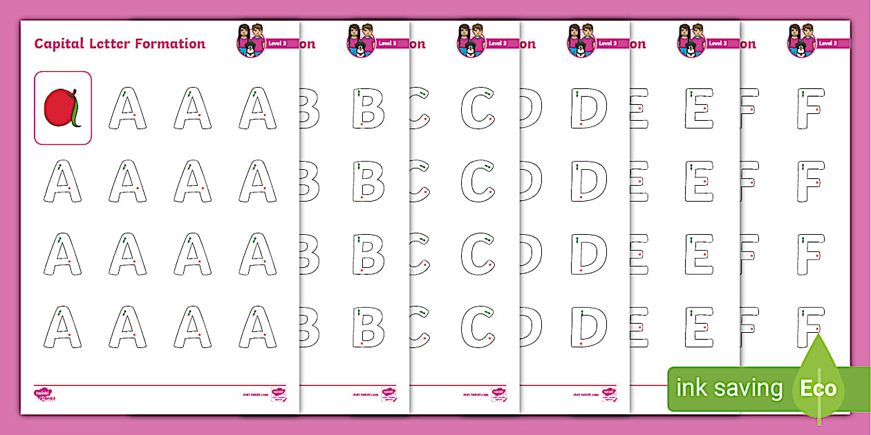 Capital Letter Formation Activity - Primary Resources