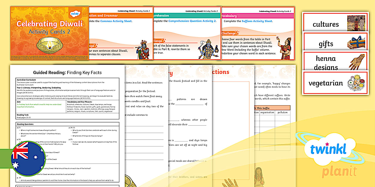 Year 3 Celebrating Diwali Guided Reading Session 2 - Twinkl