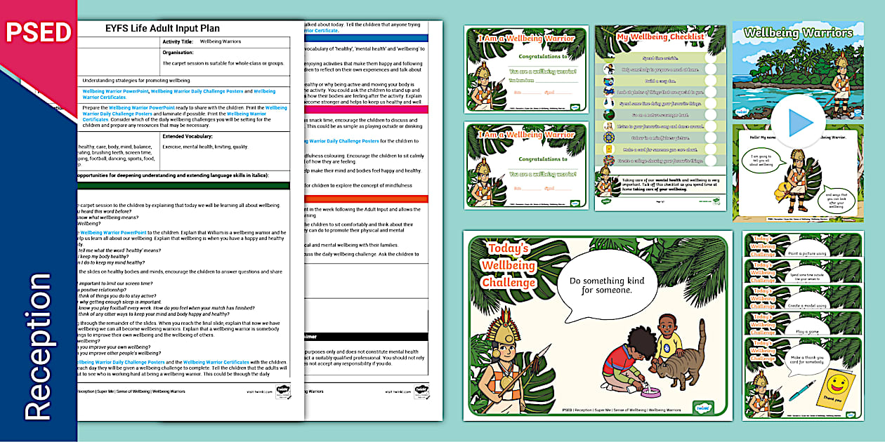 PSED Wellbeing Warriors Adult Input Plan and Resource Pack
