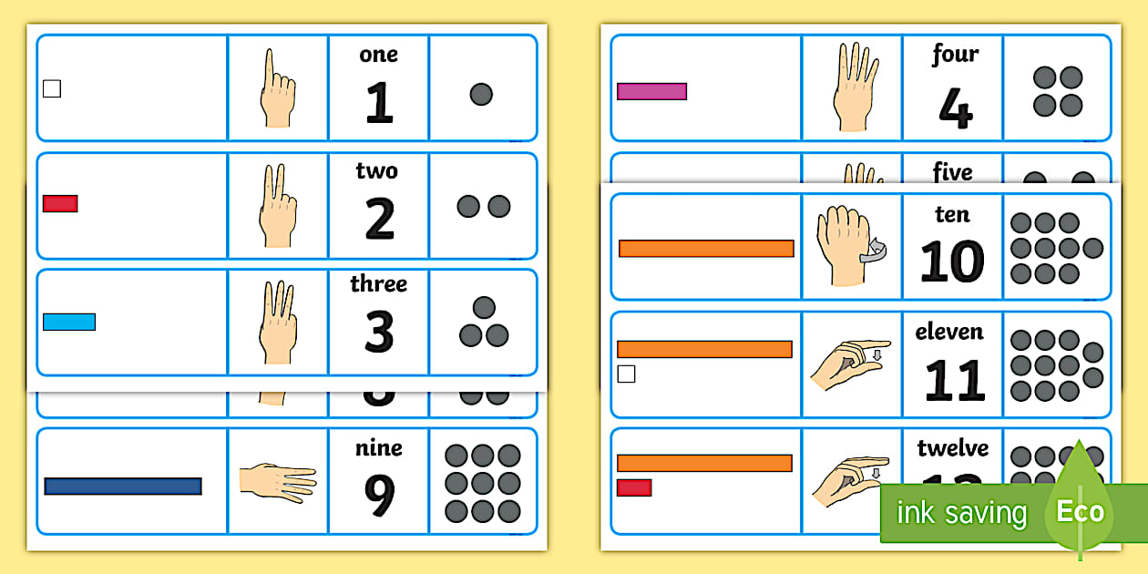 Number Rods Matching Card Game (teacher made) - Twinkl