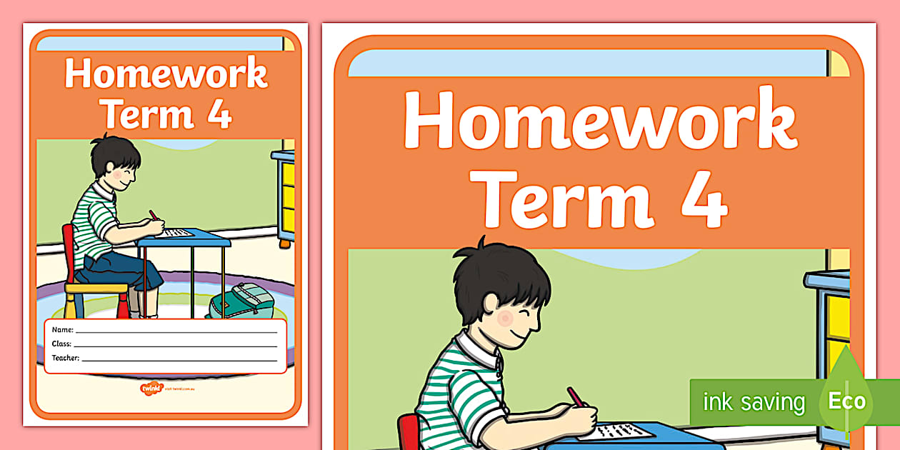 SA Australian Curriculum Homework Term 4 Book Cover - Twinkl