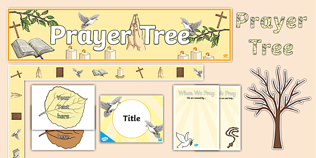 Christian Faith Prayer Tree Display Pack (Teacher-Made)