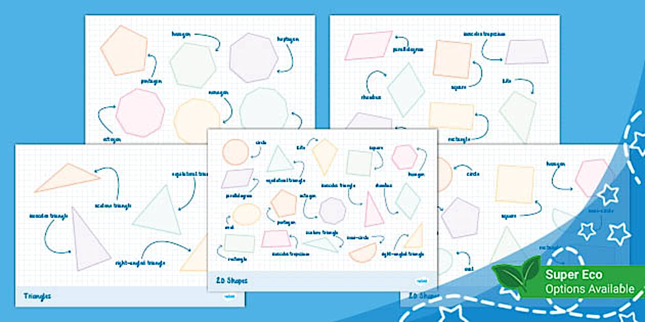 👉 2D Shapes Mats (Ages 5 - 11) (teacher made) - Twinkl