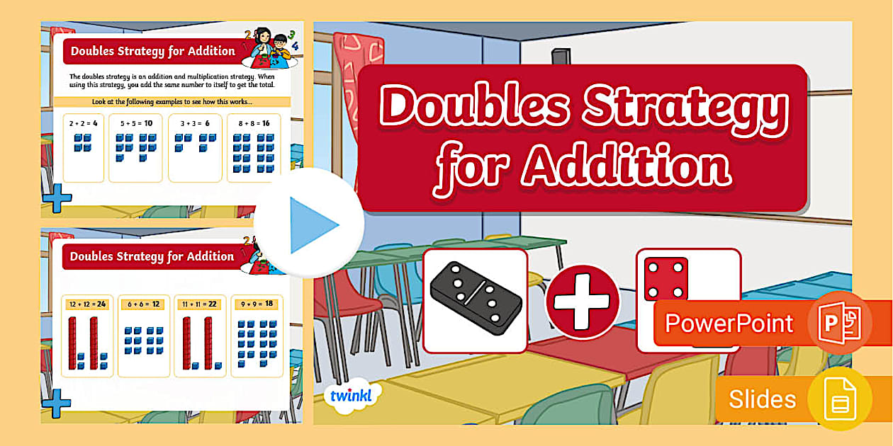 Doubles Strategy PowerPoint (teacher made) - Twinkl