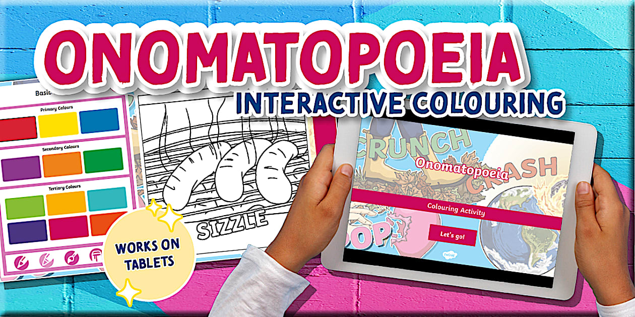 Onomatopoeia Interactive Colouring