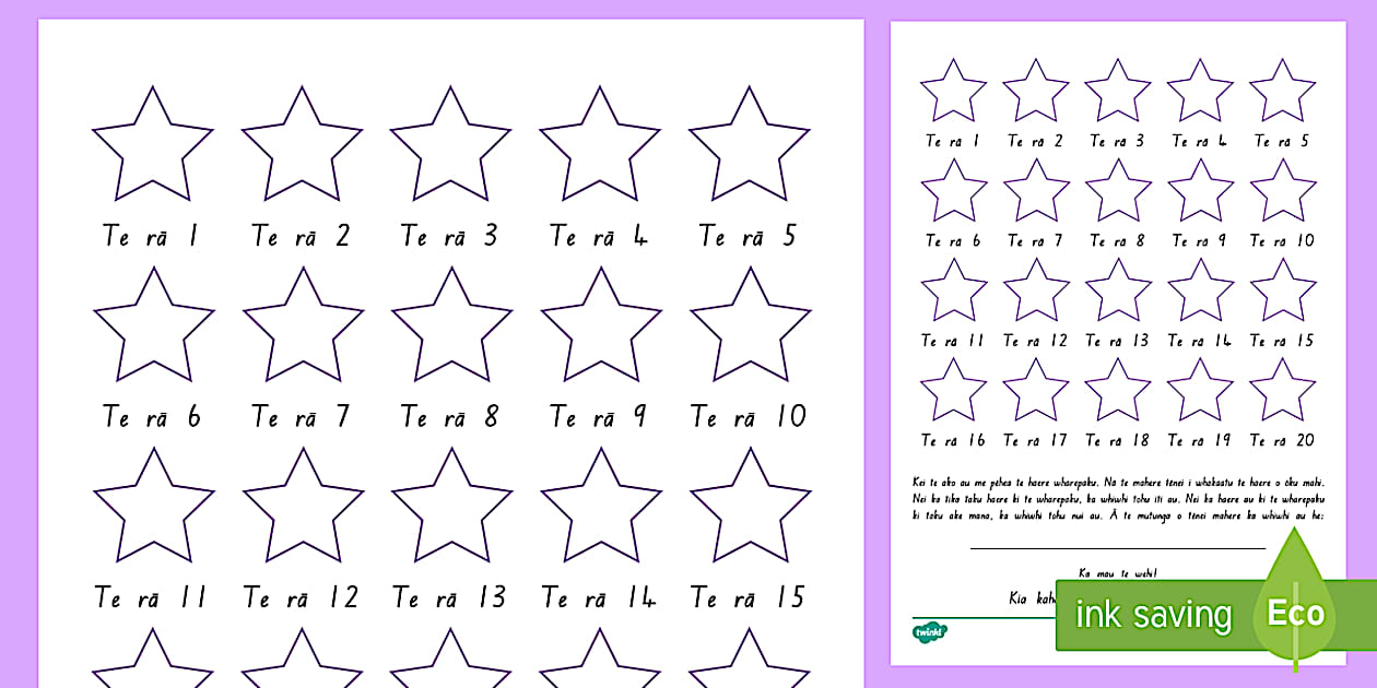Mahere Tohu Wharepaku Sticker Reward Charts Te Reo Māori