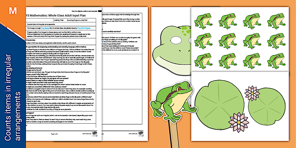 EYFS Maths Counting Frogs Adult Input Planning Pack - Twinkl