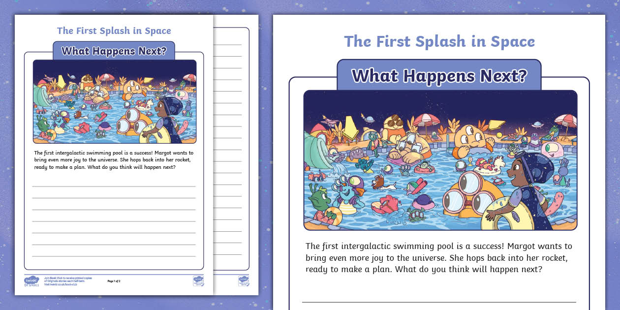 The First Splash in Space Writing Activity │ KS1 Literacy