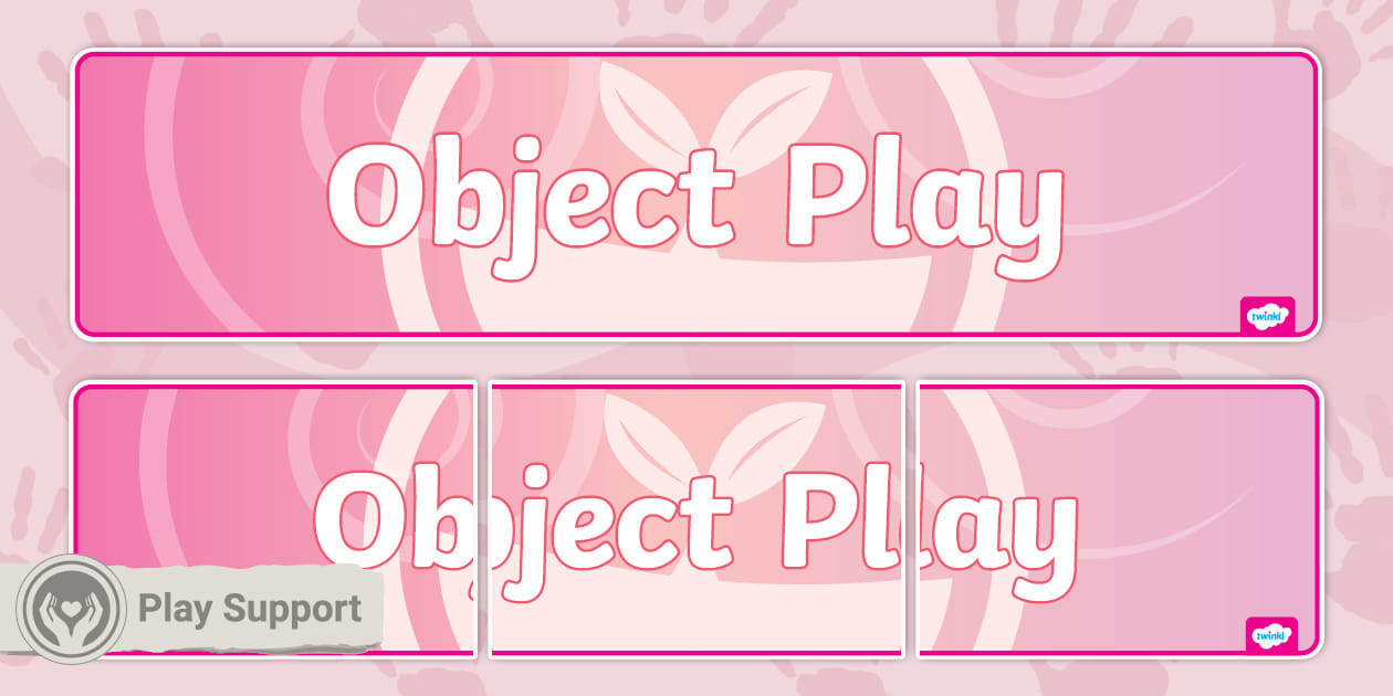 Object Play Icon Display Banner (Teacher-Made) - Twinkl