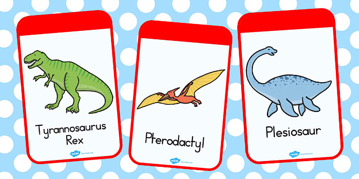 Dinosaur Vocabulary Flashcards - ESL Dinosaurs Resources