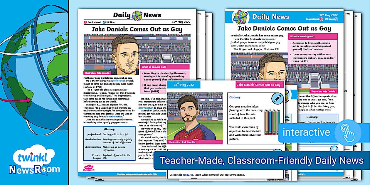 Jake Daniels Football News | Twinkl Resources