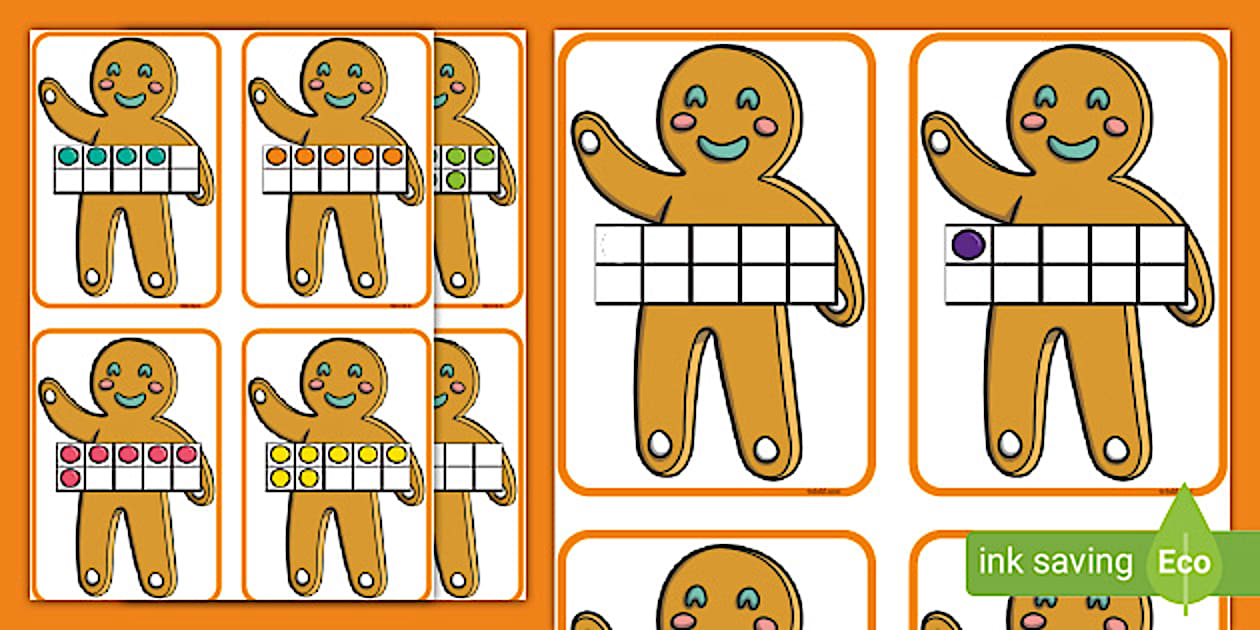 The Gingerbread Man Comparing Numbers Game - Twinkl
