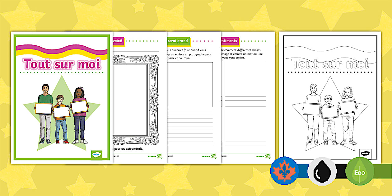 All About Me Booklet Grades 4-6 French (teacher made)